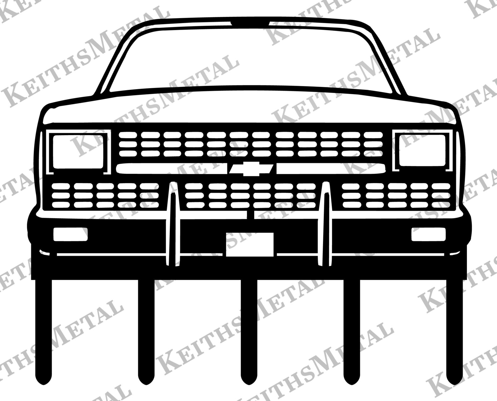 Chevy Square Truck Svg and Dxf Files Only - Etsy