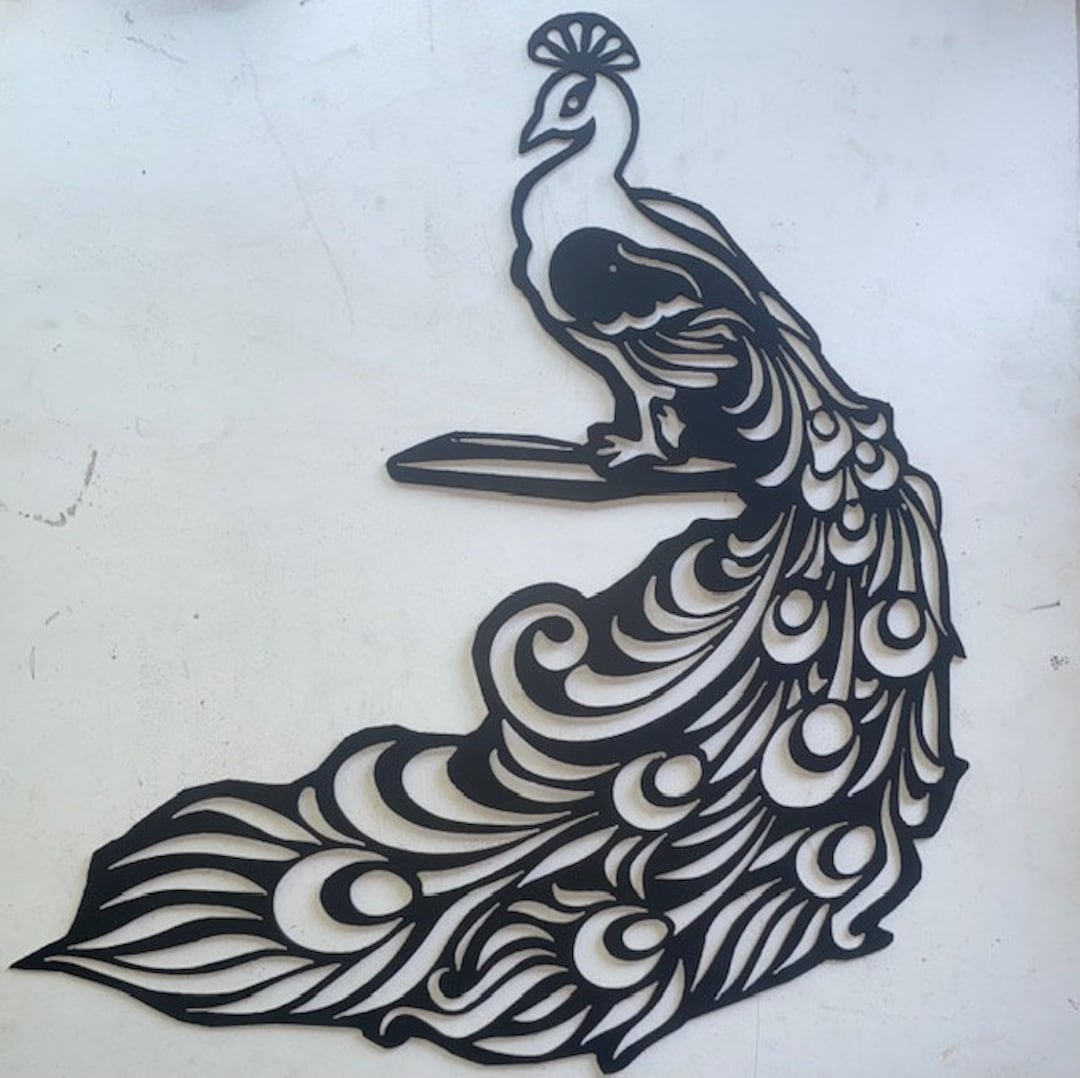 Peacock Metal Wall Art - Etsy