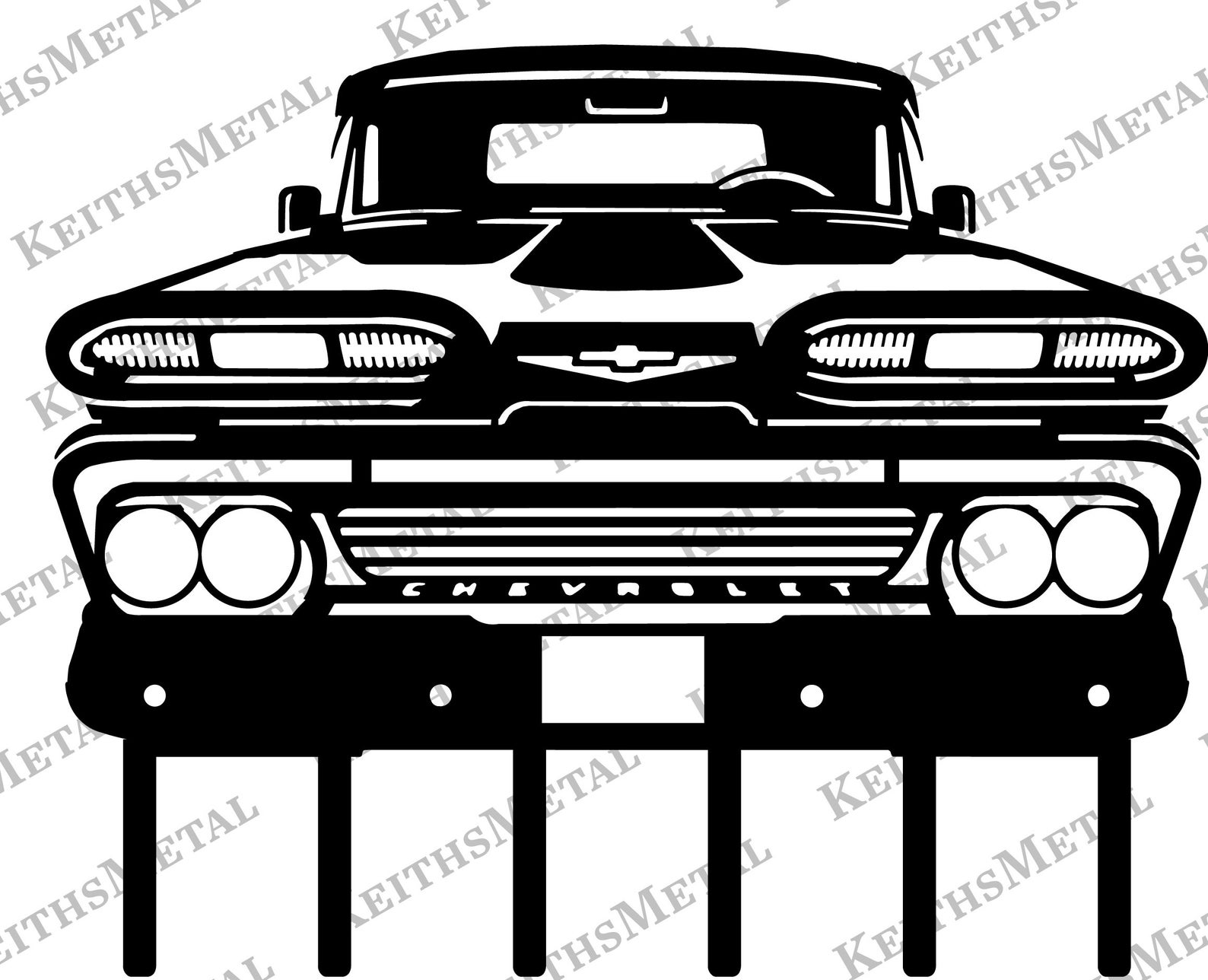 Chevy Truck 60's DXF and SVG Files - Etsy
