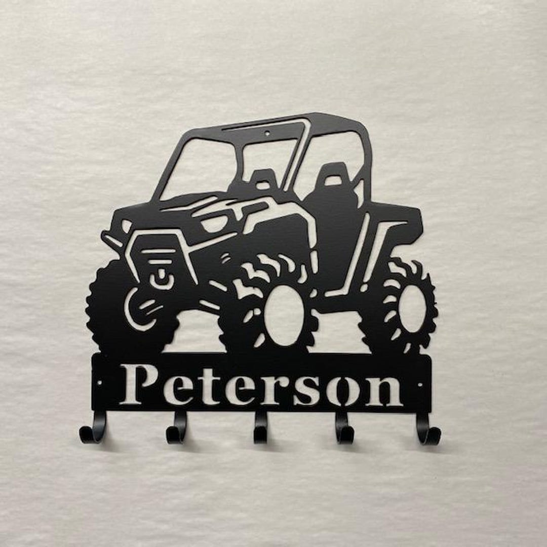 UTV Personalized Key/hat Rack - Etsy