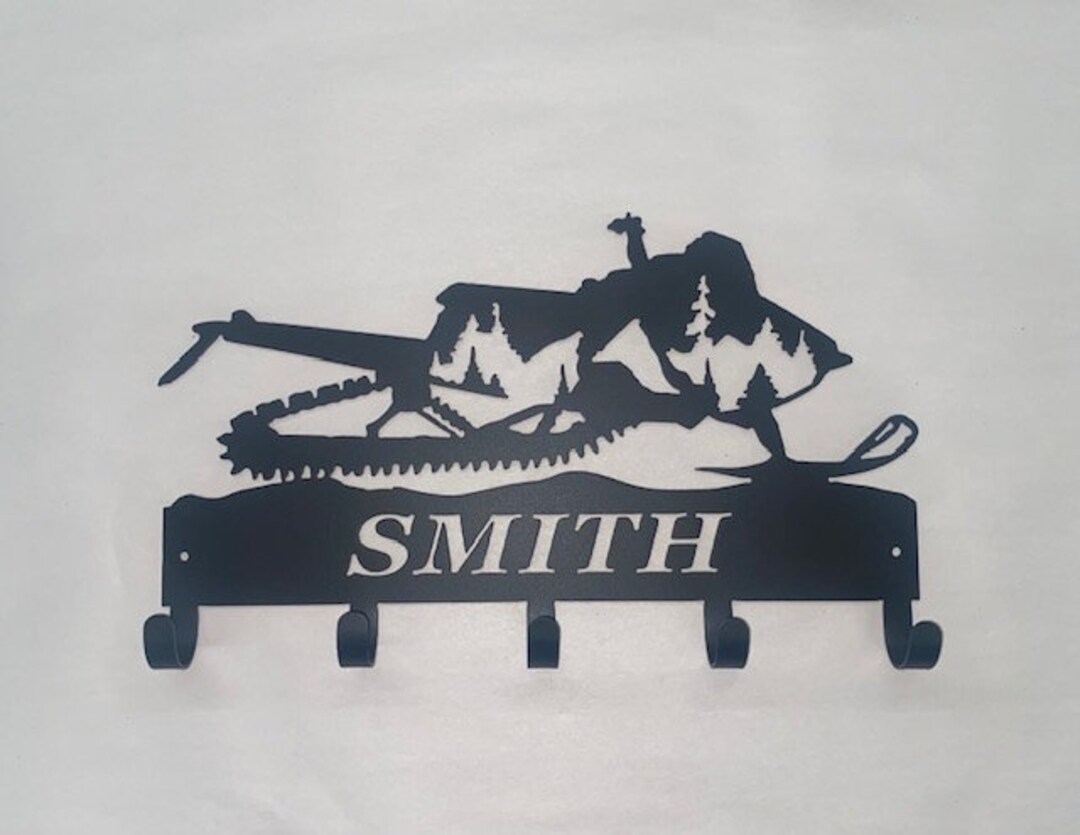 Personalized Snowmobile Metal Key Rack - Etsy