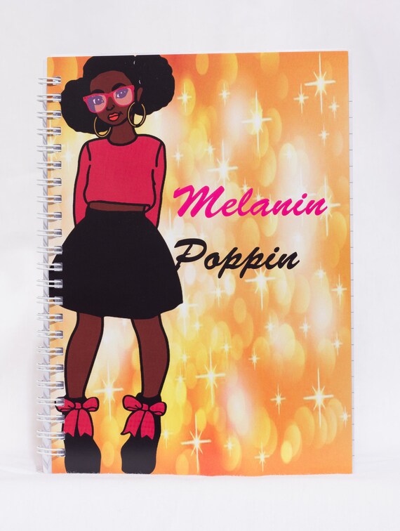Melanin Poppin Black Girl Magic Notebook I Am Enough | Etsy