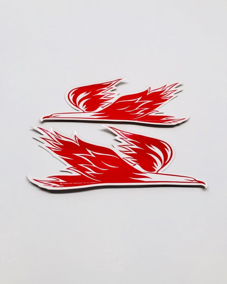 Vintage Pure Firebird Automotive Decals Union Oil Company of | Etsy