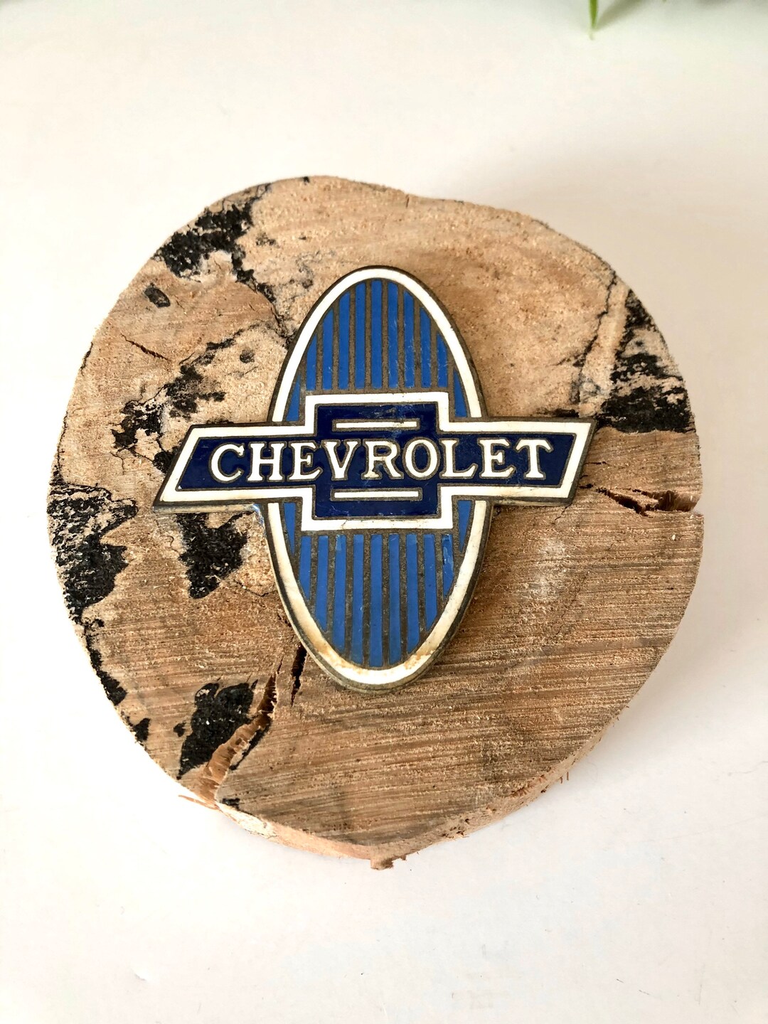 Antique Chevrolet Emblem, Chevy Logo 1930s Radiator Grille Shield Badge ...