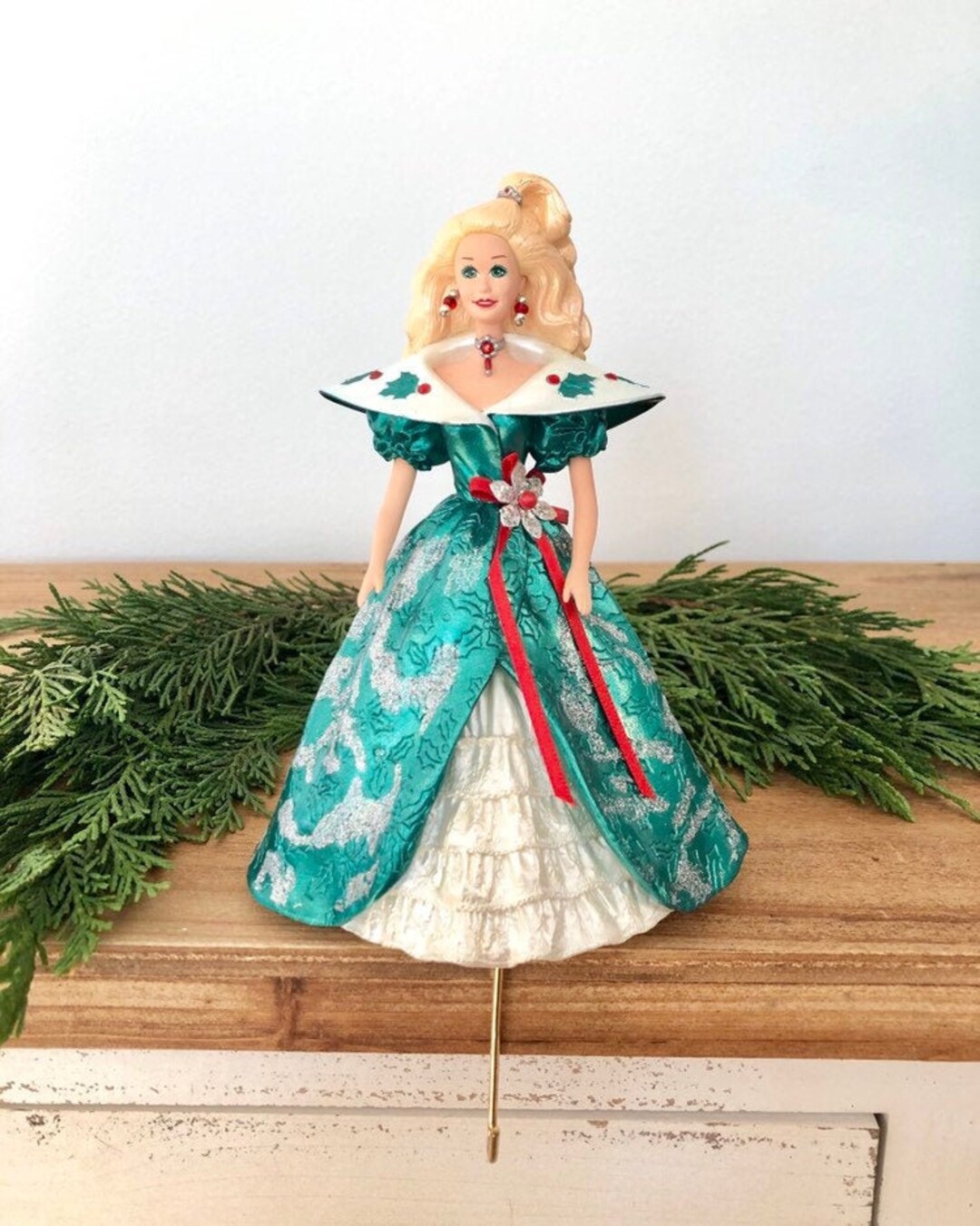 Vintage Hallmark Barbie Stocking Hanger, Happy Holiday Barbie ...