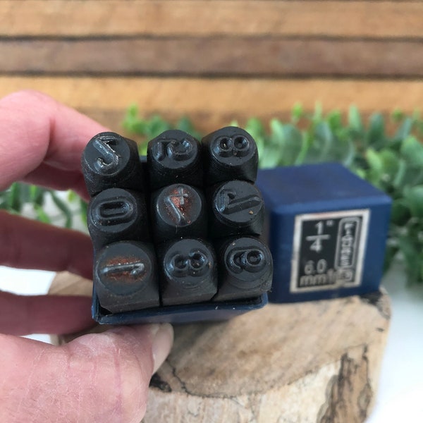 Metal Number Tags Set - Etsy