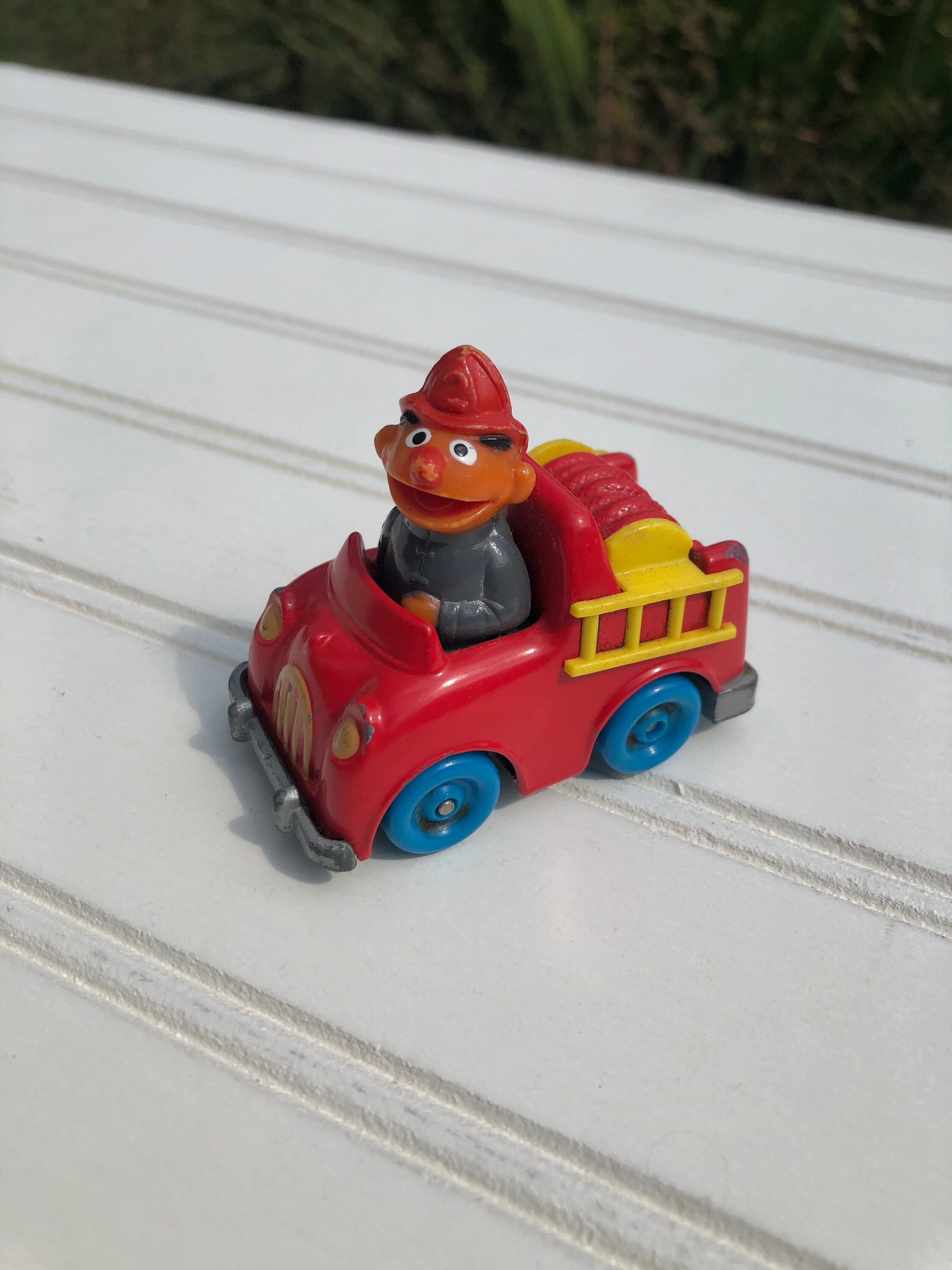 Vintage Cast Metal Fire Truck Toy, 1981 Muppets, Play Skool Toy Fire ...