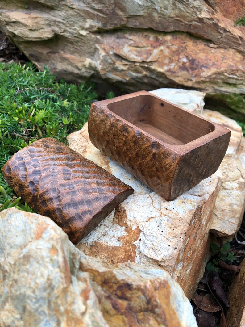 Vintage Stash Jar Wooden Handcrafted Box Wood Storage | Etsy