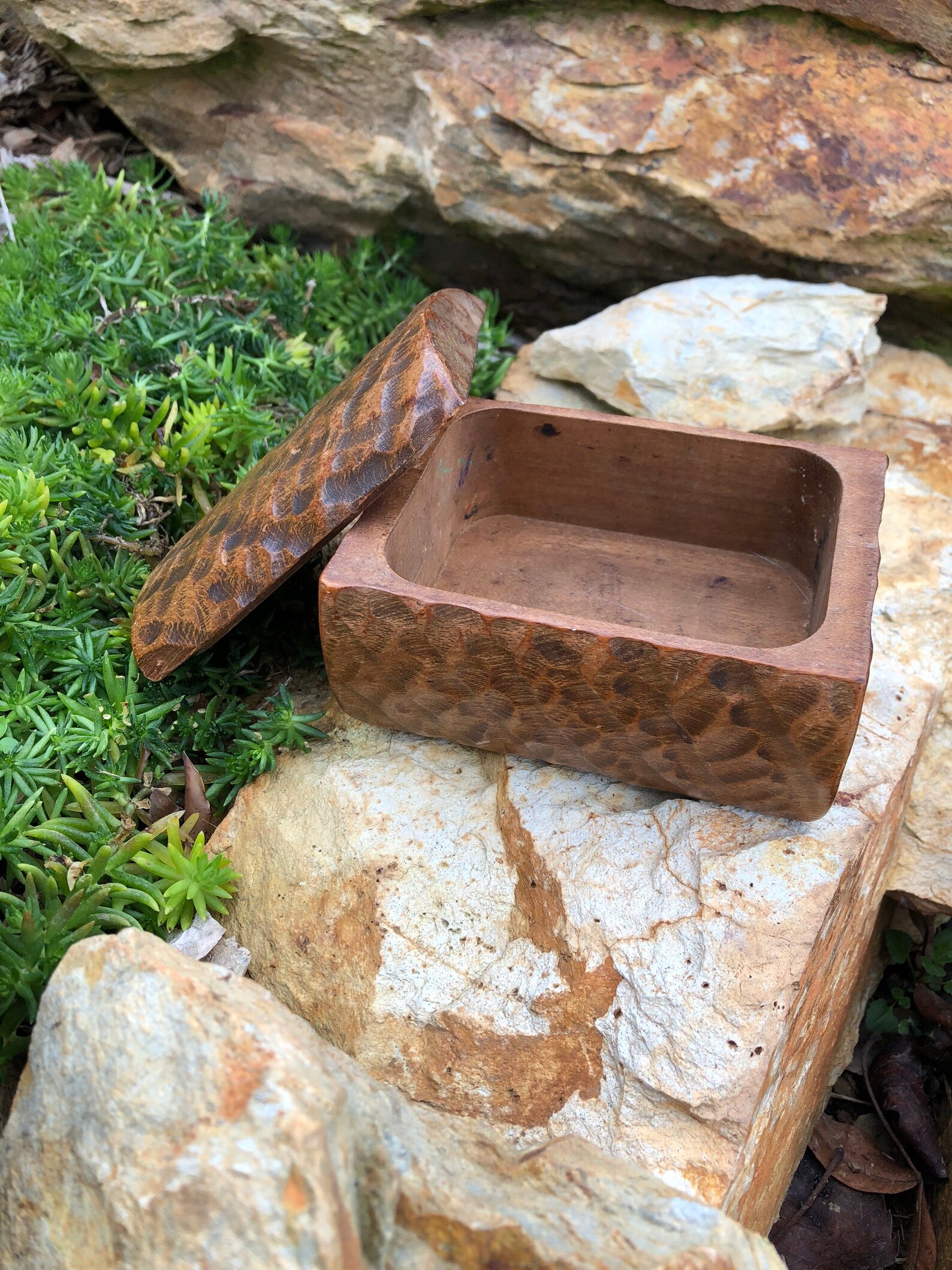 Vintage Stash Jar Wooden Handcrafted Box Wood Storage | Etsy