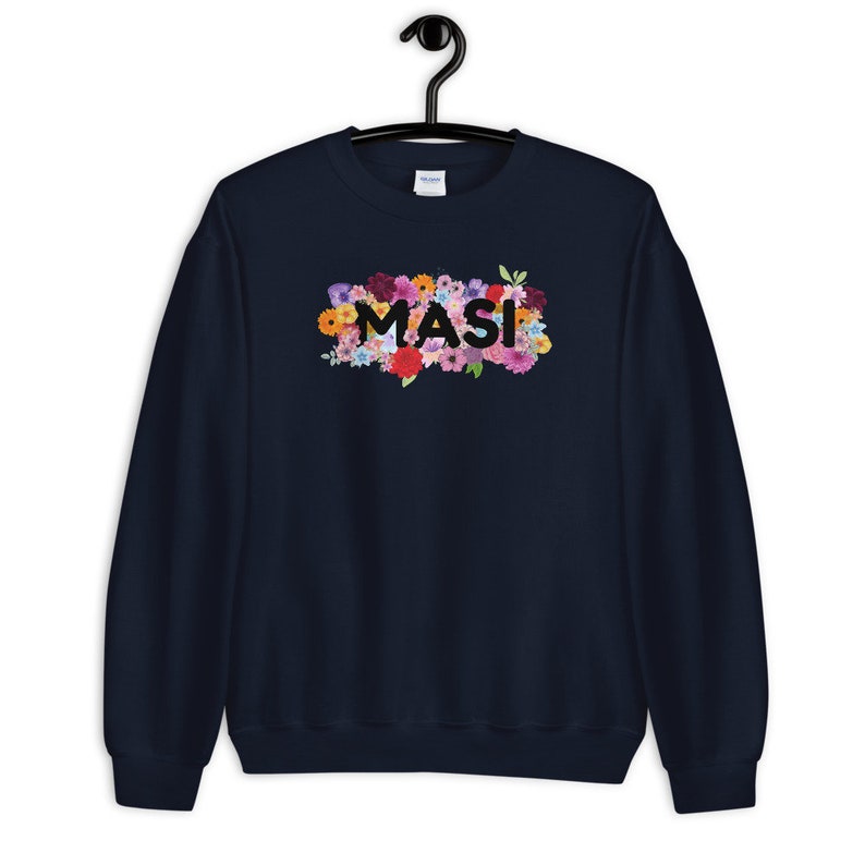 Floral Sweatshirt for Masi Gift for Mausi Masi Hindi Sweatshirt Indian ...