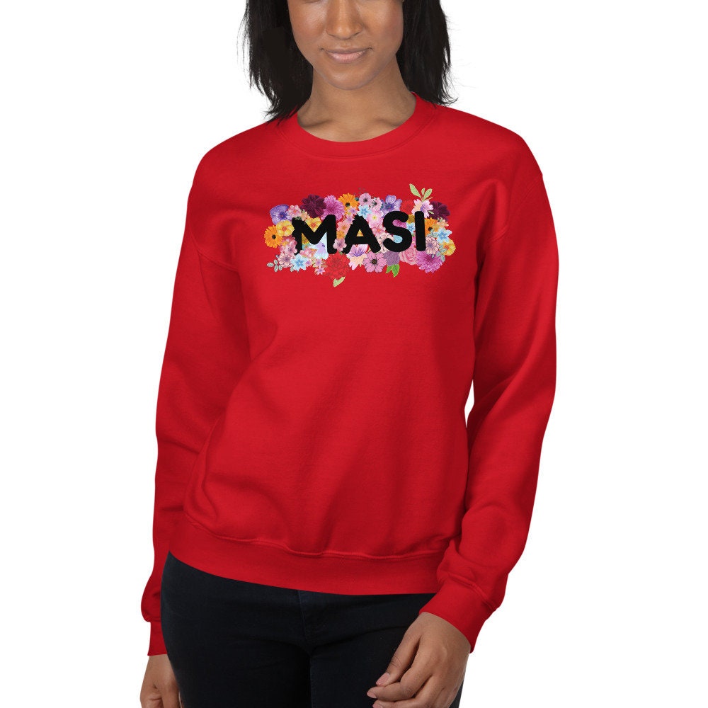 Floral Sweatshirt for Masi | Gift for Mausi | Masi | Hindi Sweatshirt ...