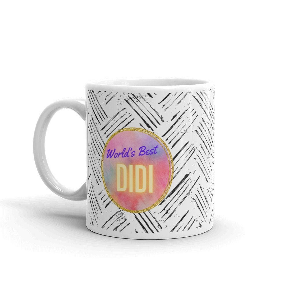 World's Best Didi, Big Sis Coffee Mug Black & White Mug Gift for Didi ...