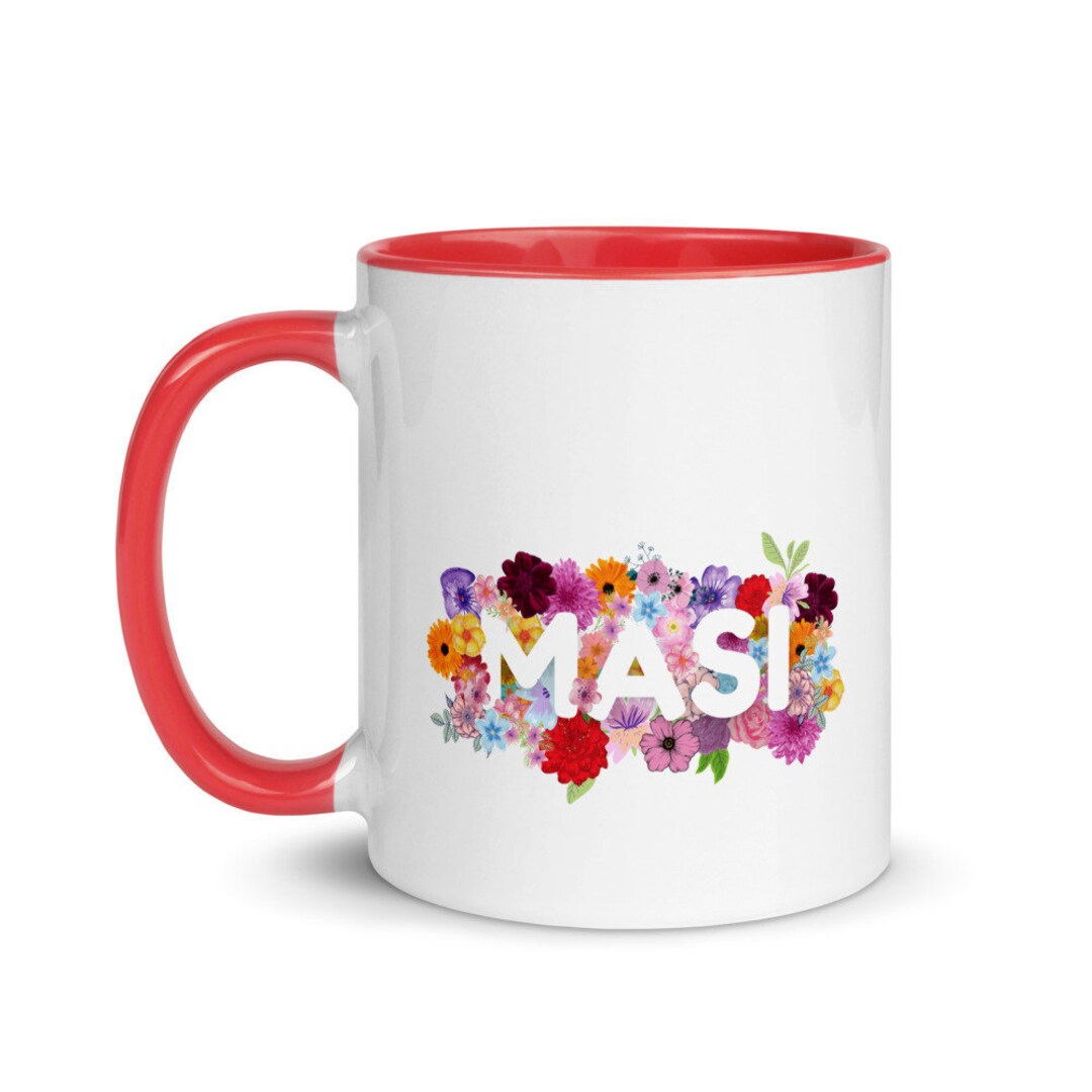 Floral Mug for Masi | Gift for Aunt | Desi Mugs | Indian Gifts | South ...