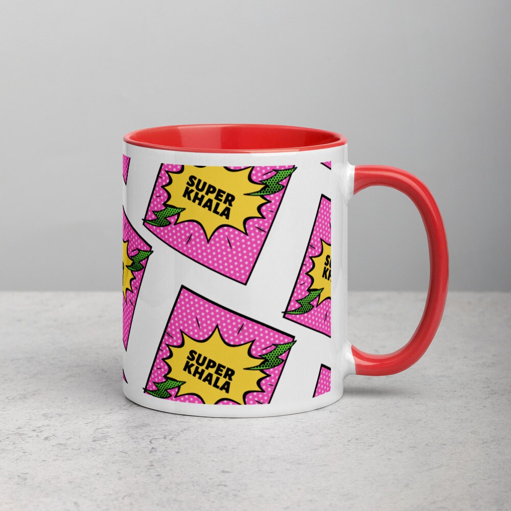 Super Khala Coffee Mug With Color on Handle & Inside Gifts - Etsy UK