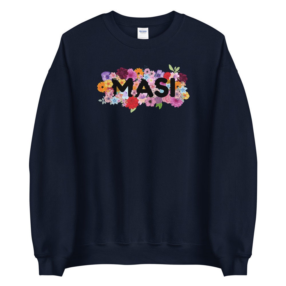 Floral Sweatshirt for Masi Gift for Mausi Masi Hindi Sweatshirt Indian ...