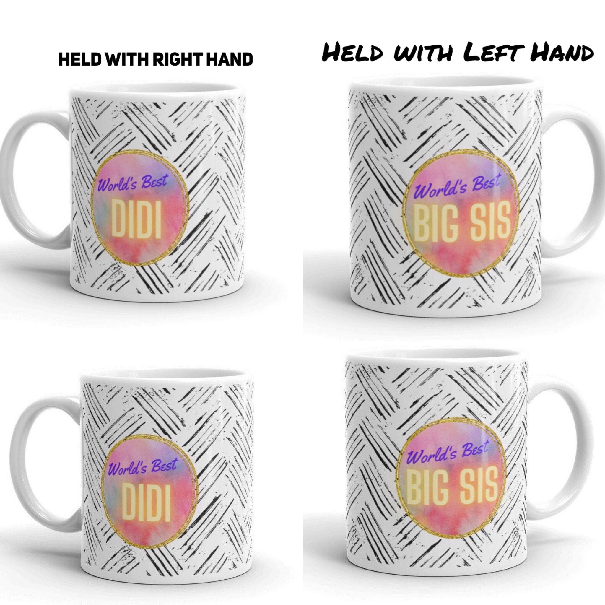 World's Best Didi, Big Sis Coffee Mug | Black & White Mug | Gift for ...