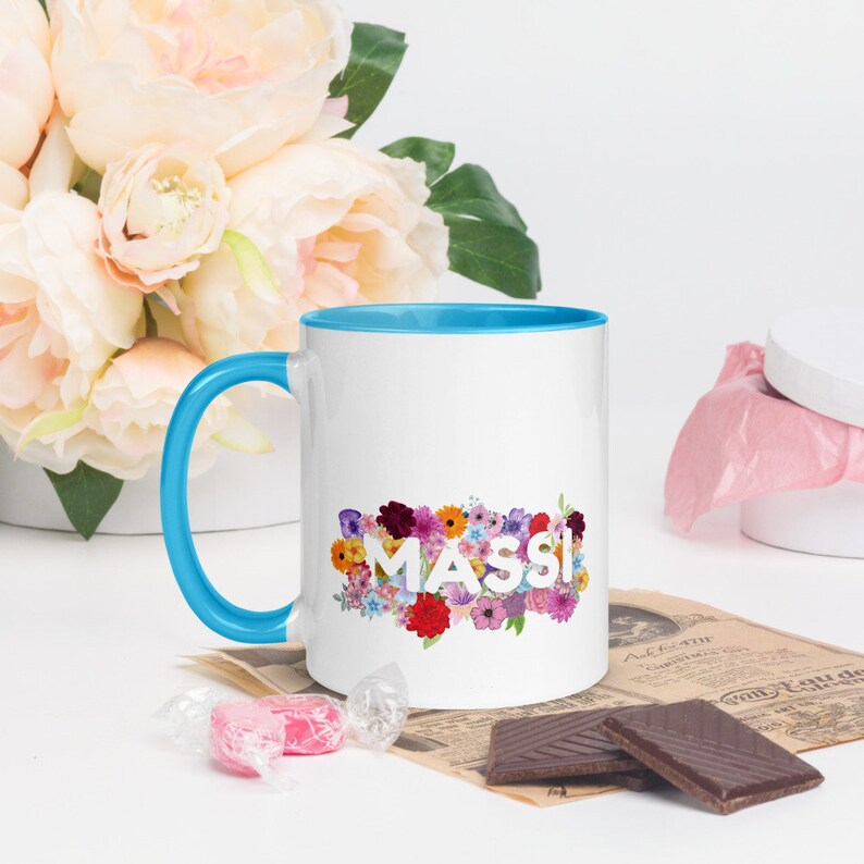 Floral Mug for Masi | Gift for Aunt | Desi Mugs | Indian Gifts | South ...
