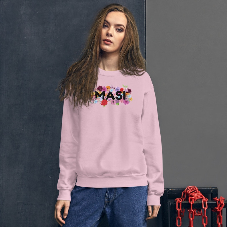 Floral Sweatshirt for Masi | Gift for Mausi | Masi | Hindi Sweatshirt ...