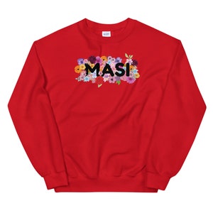Floral Sweatshirt for Masi Gift for Mausi Masi Hindi Sweatshirt Indian ...