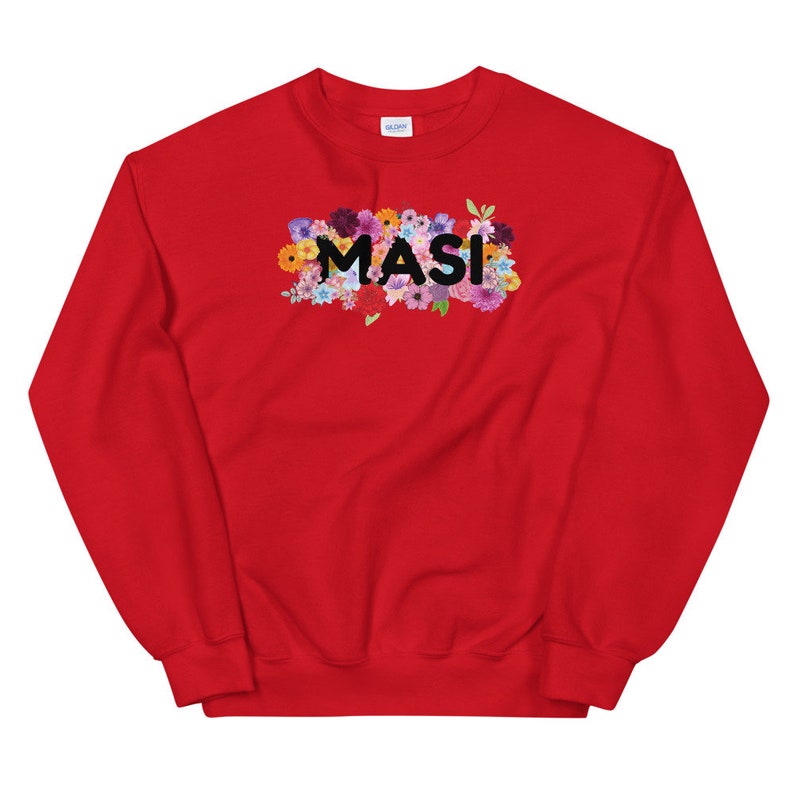 Floral Sweatshirt for Masi | Gift for Mausi | Masi | Hindi Sweatshirt ...