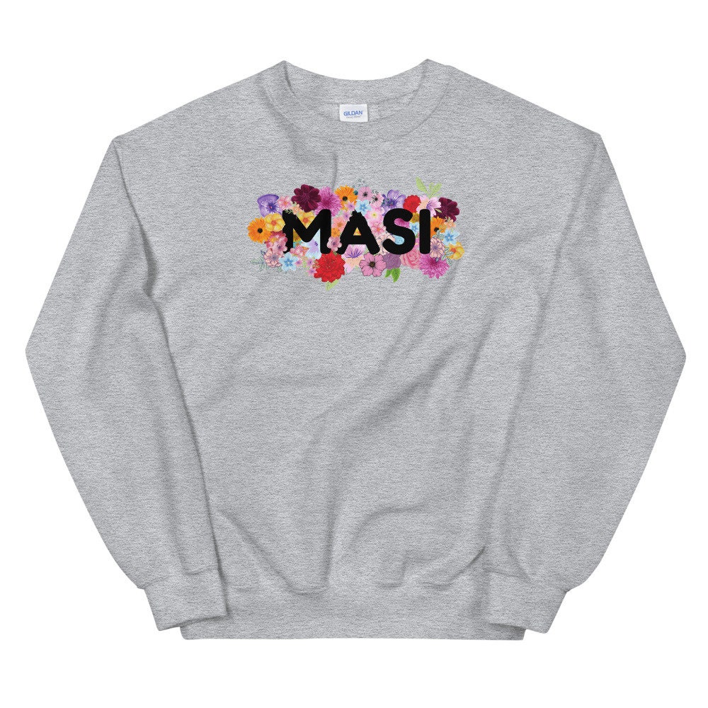 Floral Sweatshirt for Masi Gift for Mausi Masi Hindi Sweatshirt Indian ...