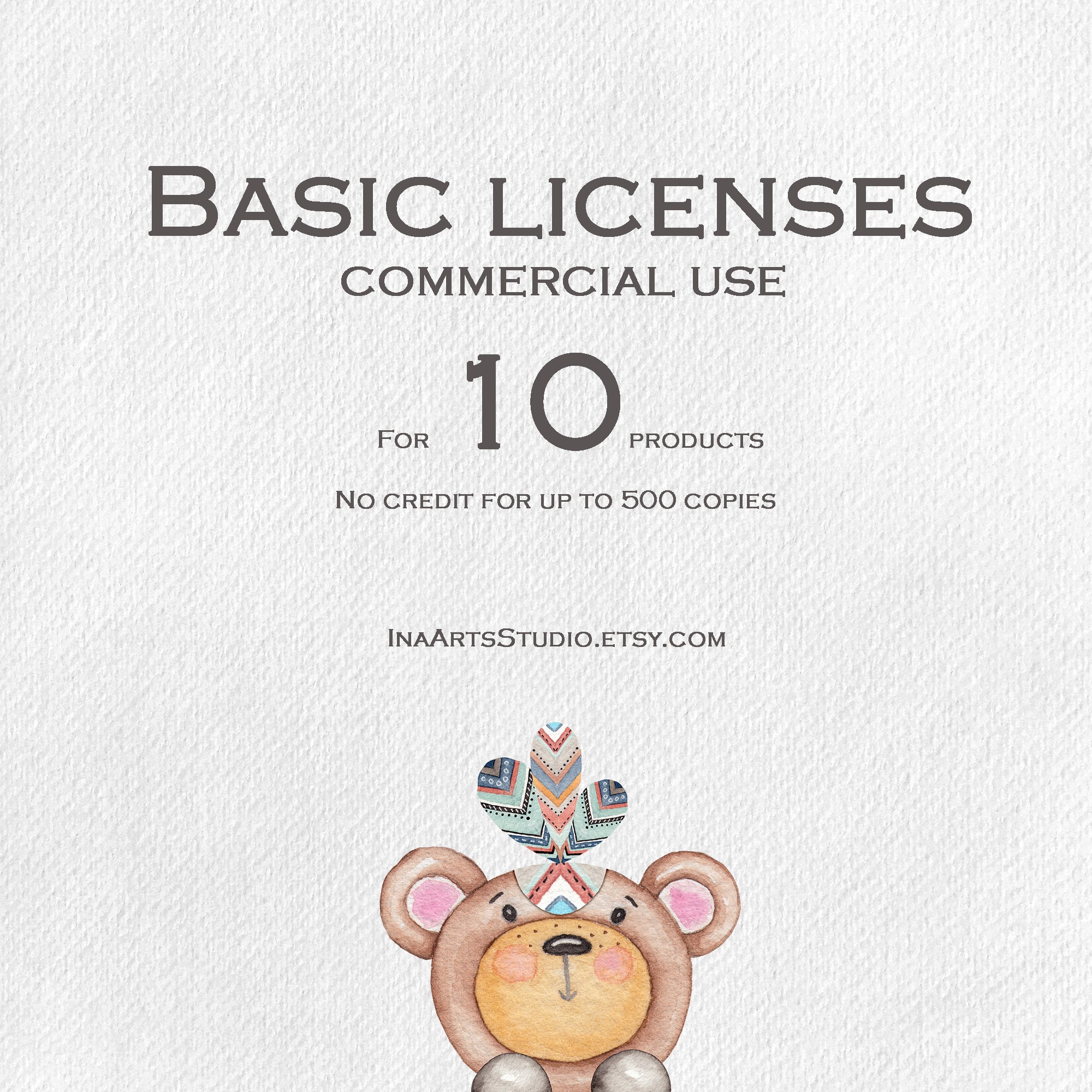 10 Products Basic Licenses Digital Paper Packs Watercolor - Etsy