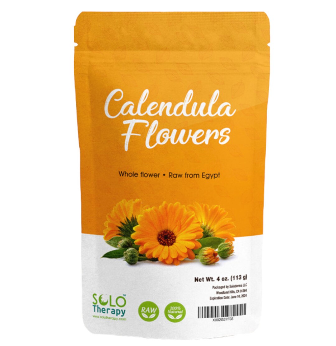 Calendula Flowers Whole 4oz Resealable Bag 100% Raw From Egypt Flores ...
