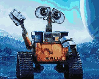Wall E Cross Stitch - Etsy