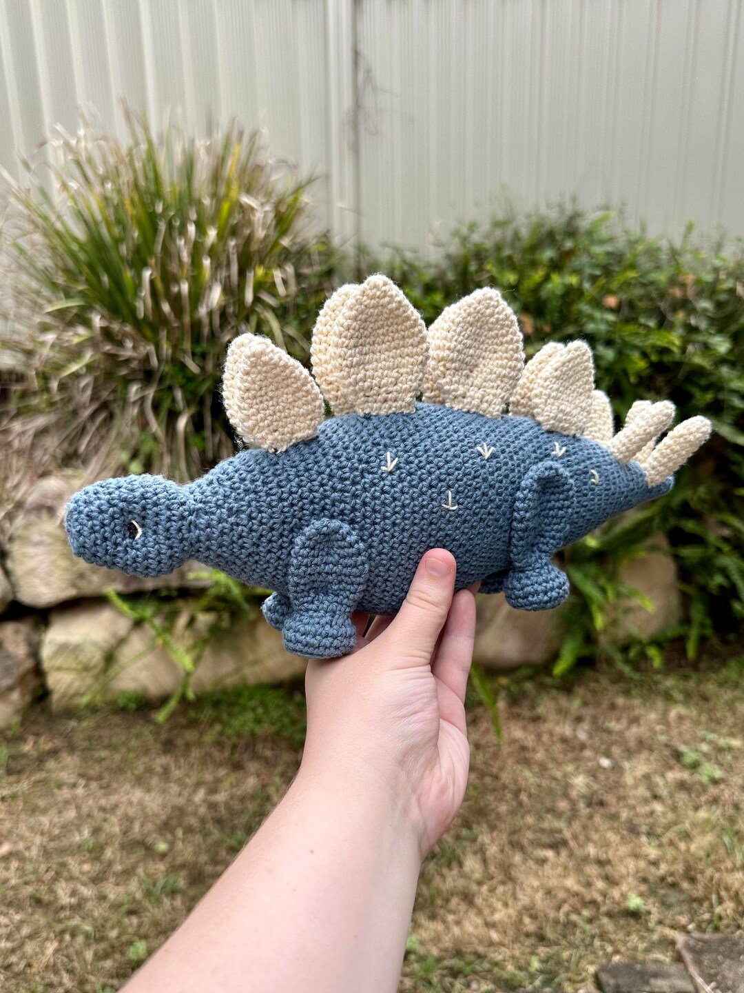Stegosaurus Crochet Pattern Digital - Memphis's Dinosaur Buddies - Etsy