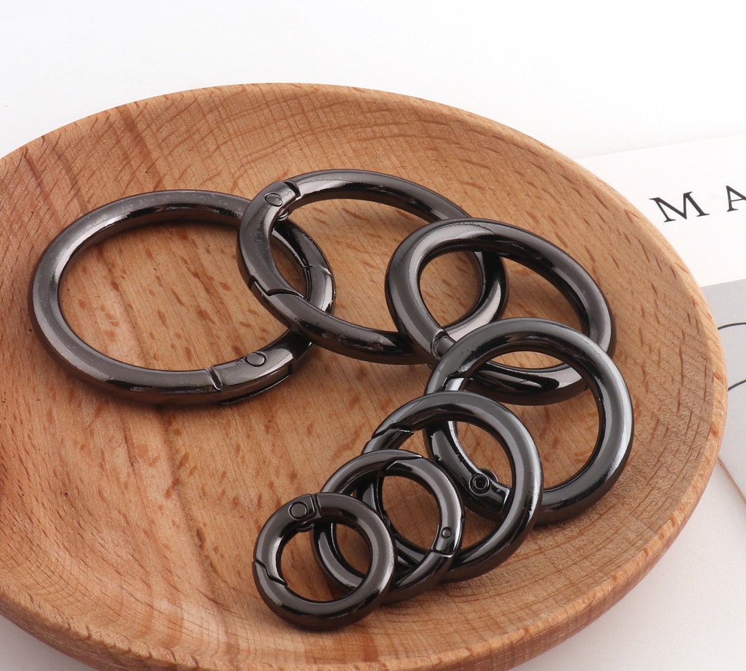 Alloy Spring Ring Gate O Ring Openable Key Ring Leather Bag Belt Strap ...