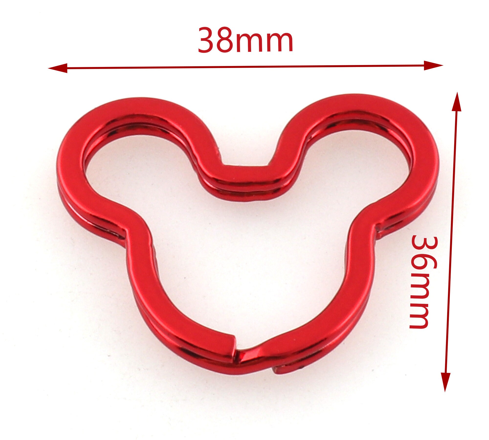 Mouse Shape Lovely Key Ring Key Chain Split Ring Diy Handmade | Etsy