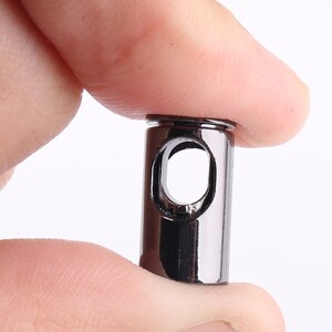 Black Color Cord Lock, Spring Cord Lock, Cord Clasp, Lock End Toggles ...