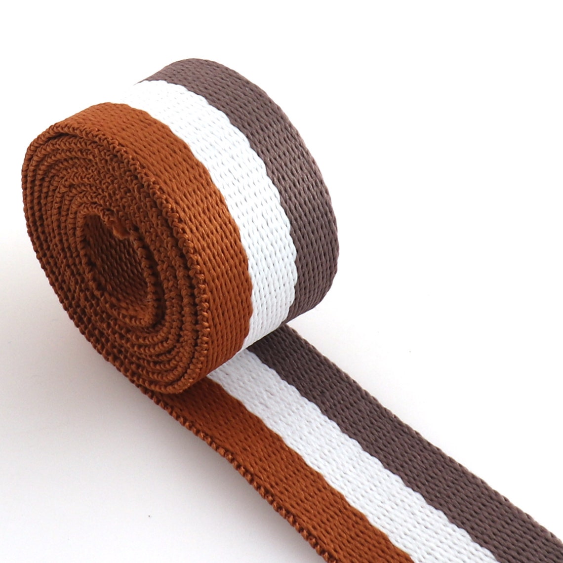 1 Inch Nylon Webbing Brown Color Stripe Webbing High Quality - Etsy