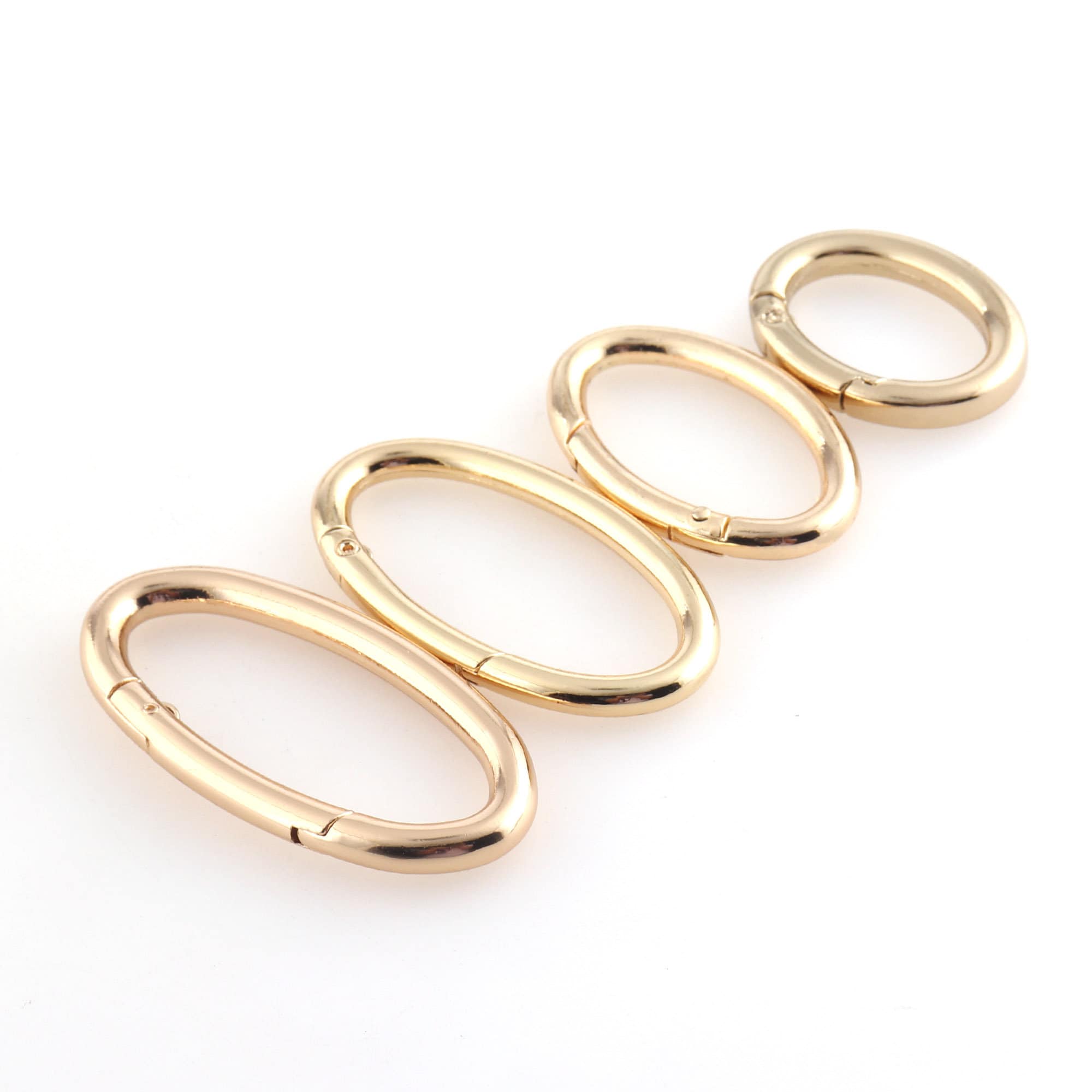 30-54mm Gold ovale Feder O Ring Runde Feder Ring Tor Oval Push ...