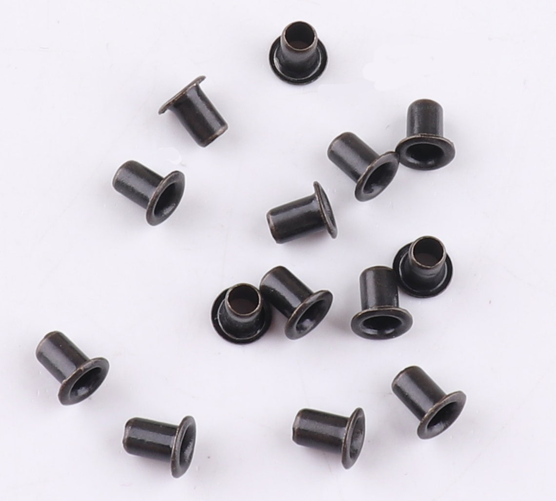 Mini Eyelets 2 Mm Hole Tiny Black Grommets Metal Eyelets for - Etsy