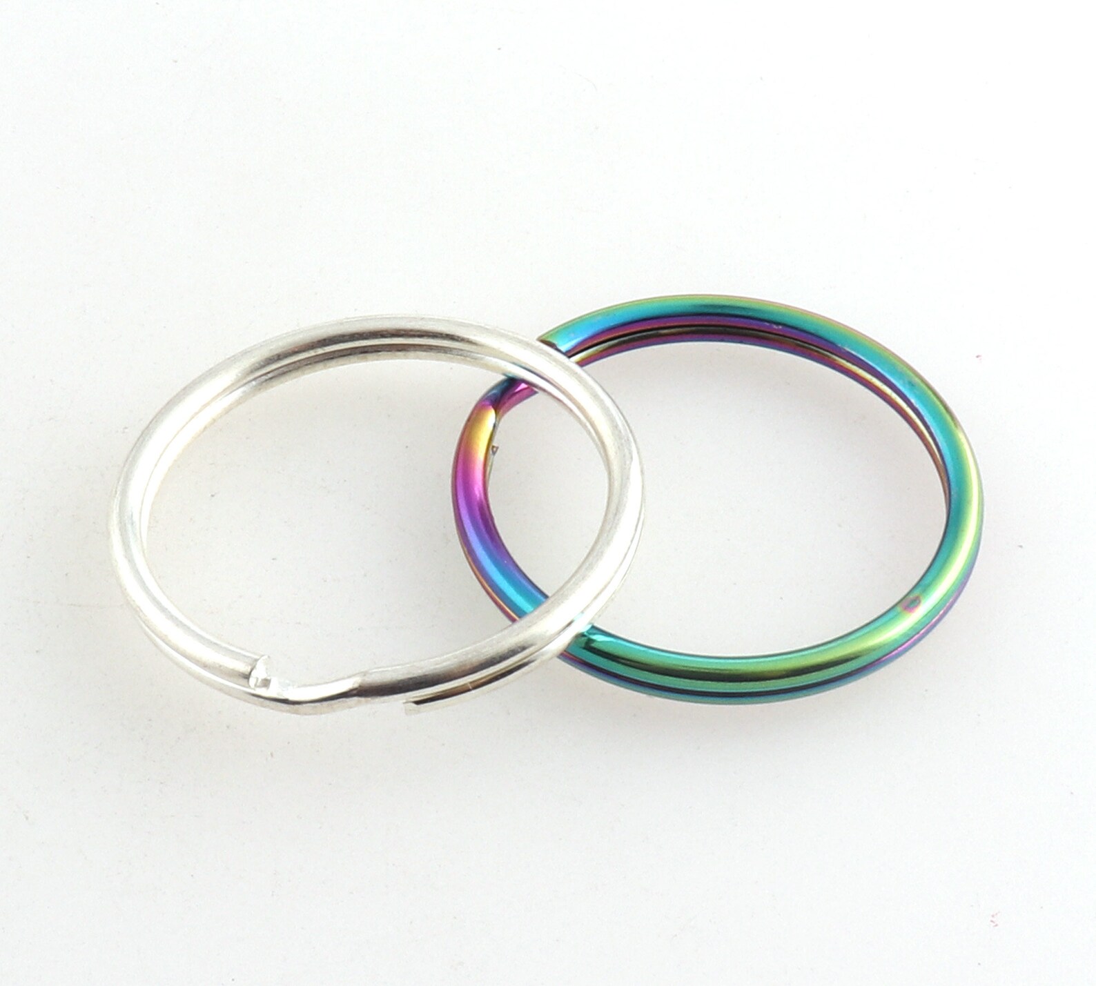 25mm Split Ring Multi color Metal Key Ring Key Chain Matching - Etsy France
