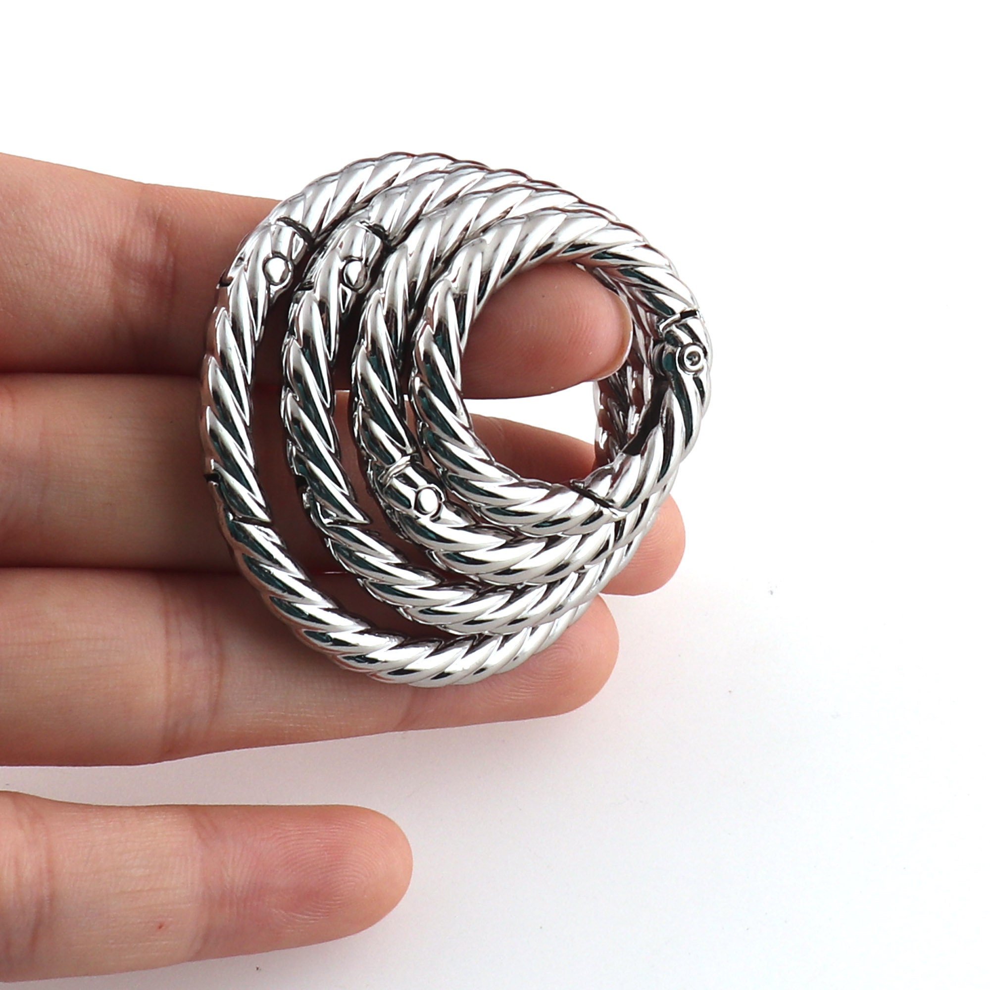 New Design Rope Rings Silver Metal Spring Ring Gate O Ring - Etsy Canada
