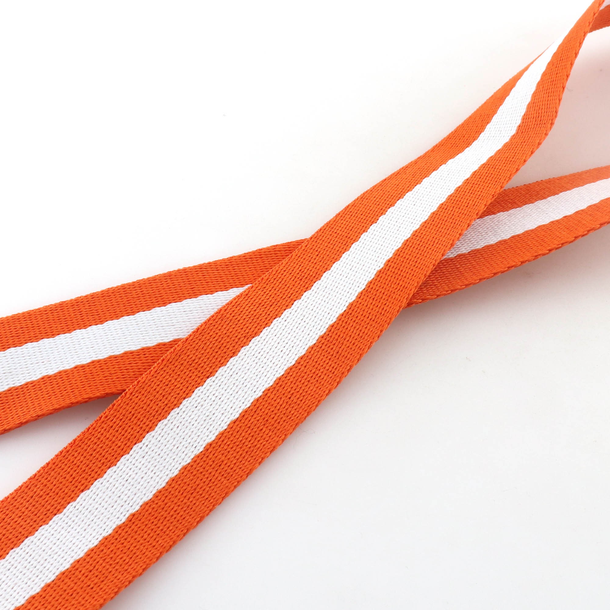 Stripe Webbing Orange cotton webbing 38mm Stripe Belt Webbing | Etsy