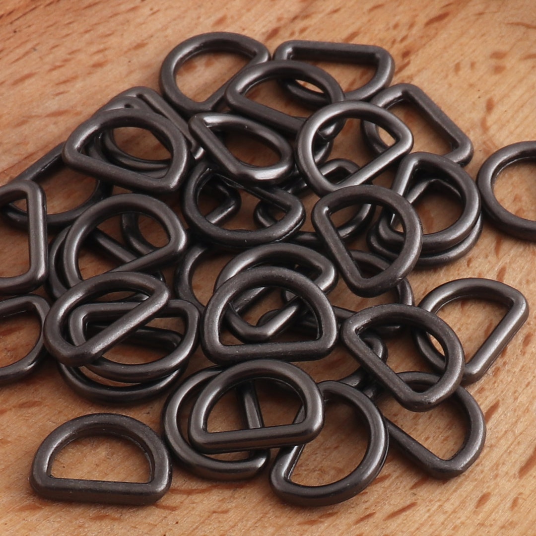 10mm Inner Gunmetal Color Small Size Metal D Ring Mini Rings Landyard ...