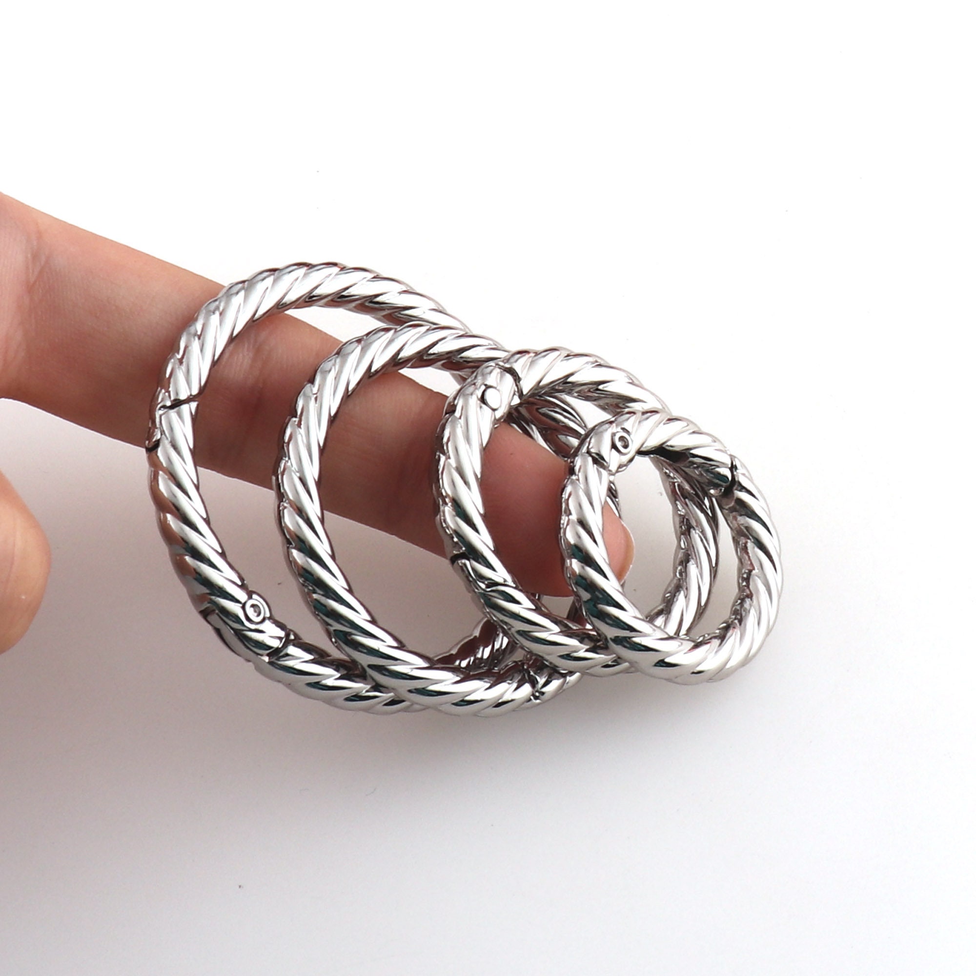 New Design Rope Rings Silver Metal Spring Ring Gate O Ring - Etsy Canada