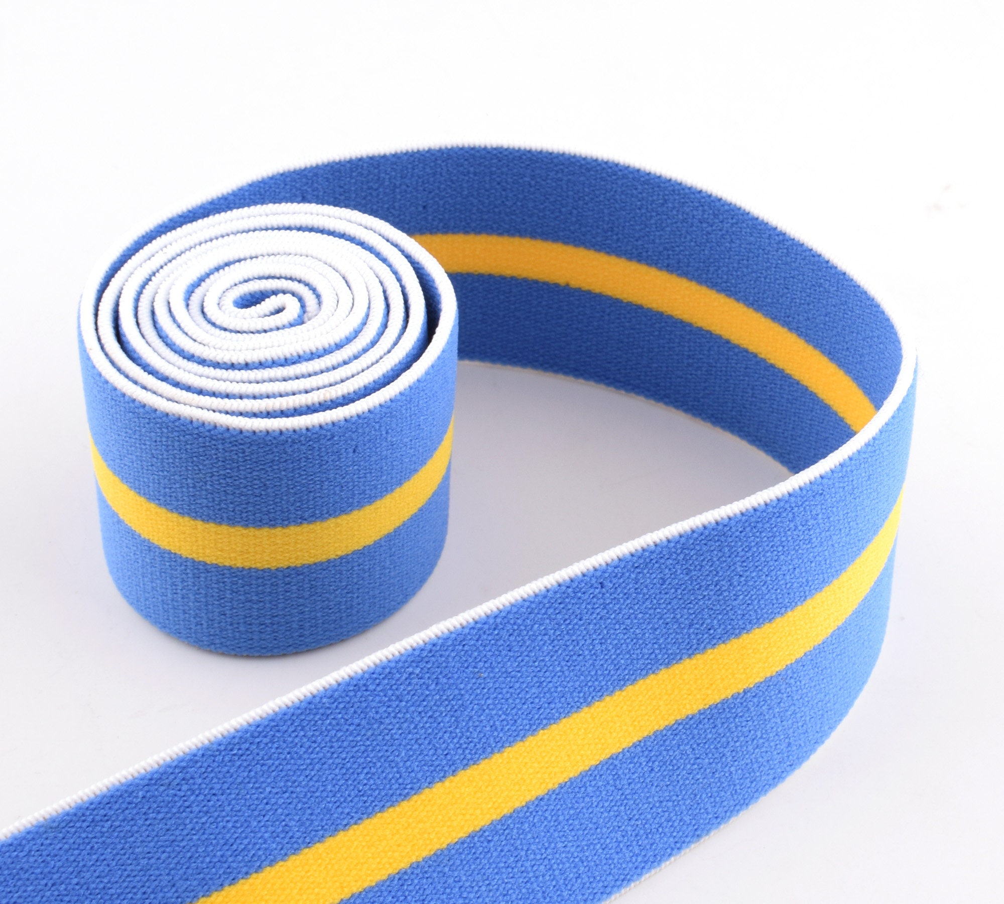 1 1/2 Inch Colorful Stripe Elastic Webbing Elastic Waist Band Elastic ...