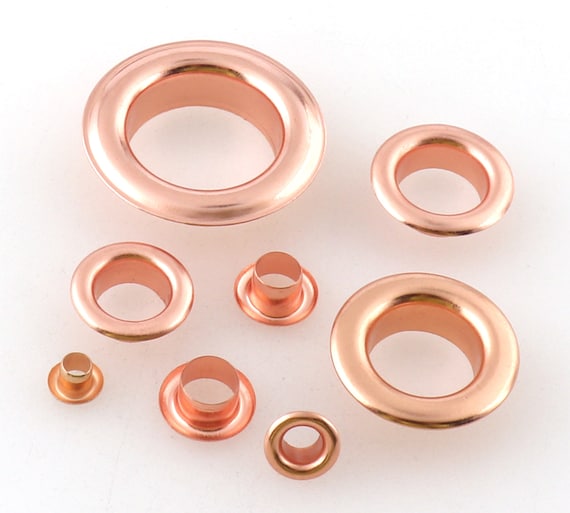100pcs Rose Gold Eyelets With Washer Grommets Scrapbooking | Etsy