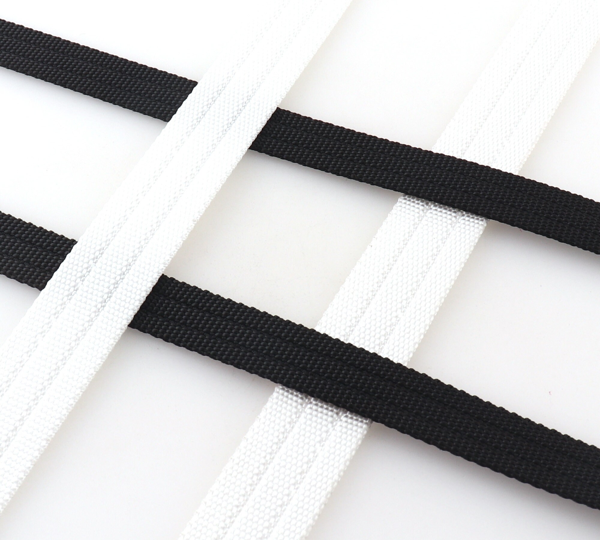 20MM Cotton Webbing Black and White Webbing Strap Ribbon for - Etsy