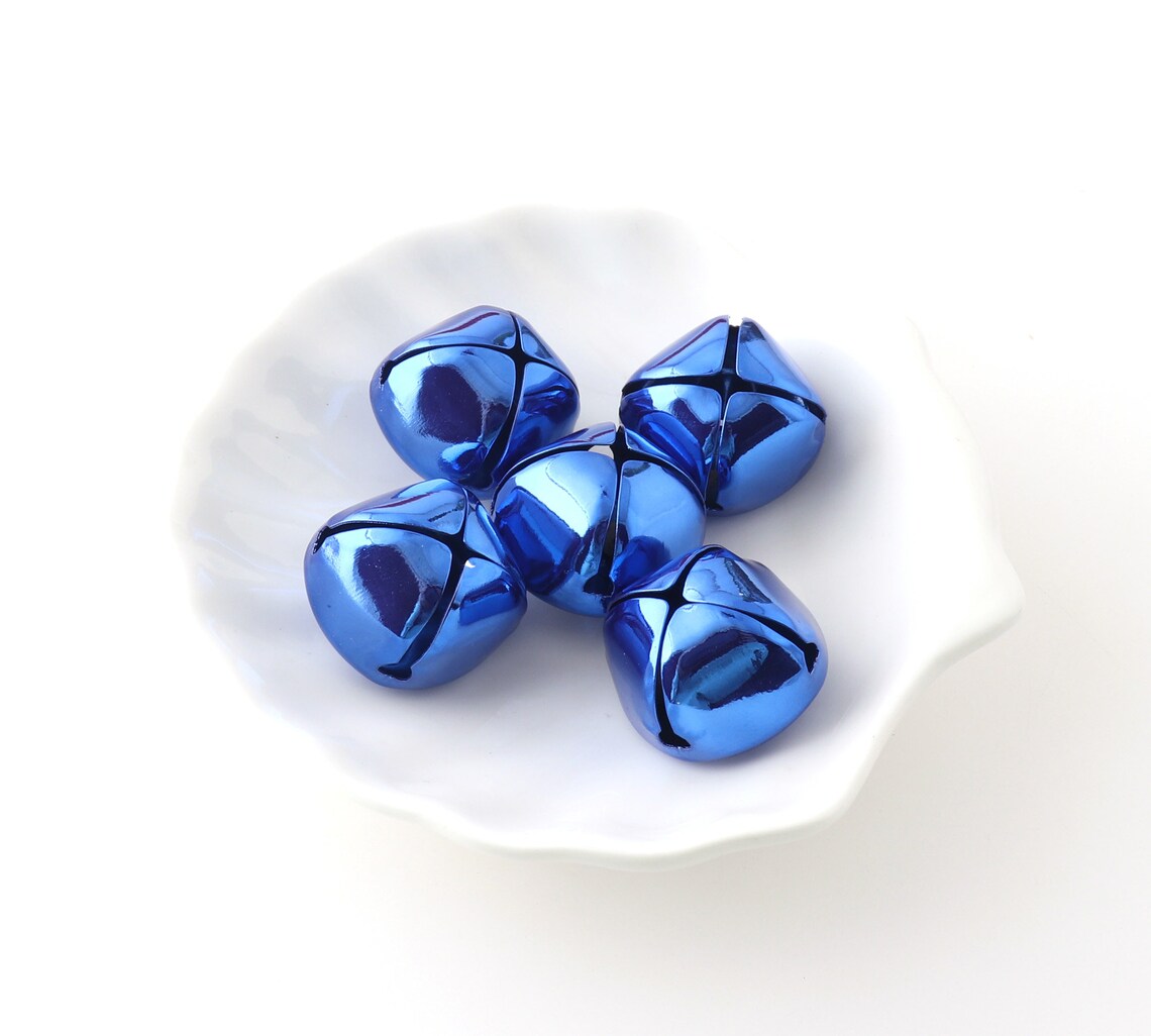 Large Jingle Bells Blue Color Iron Metal 30mm/25mm Bells DIY - Etsy