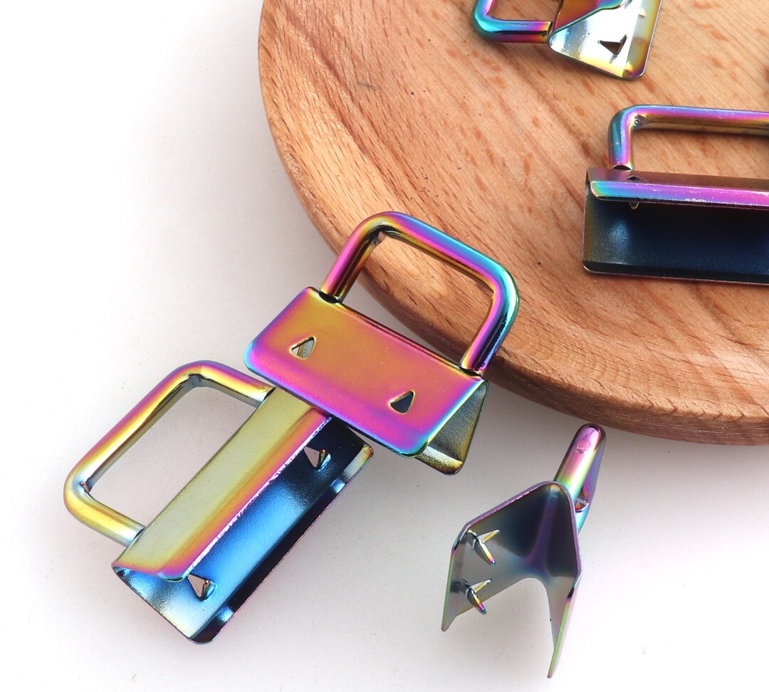 Rainbow Color Key Fob Hardware 20/25/32mm Split Ring Key Ring - Etsy