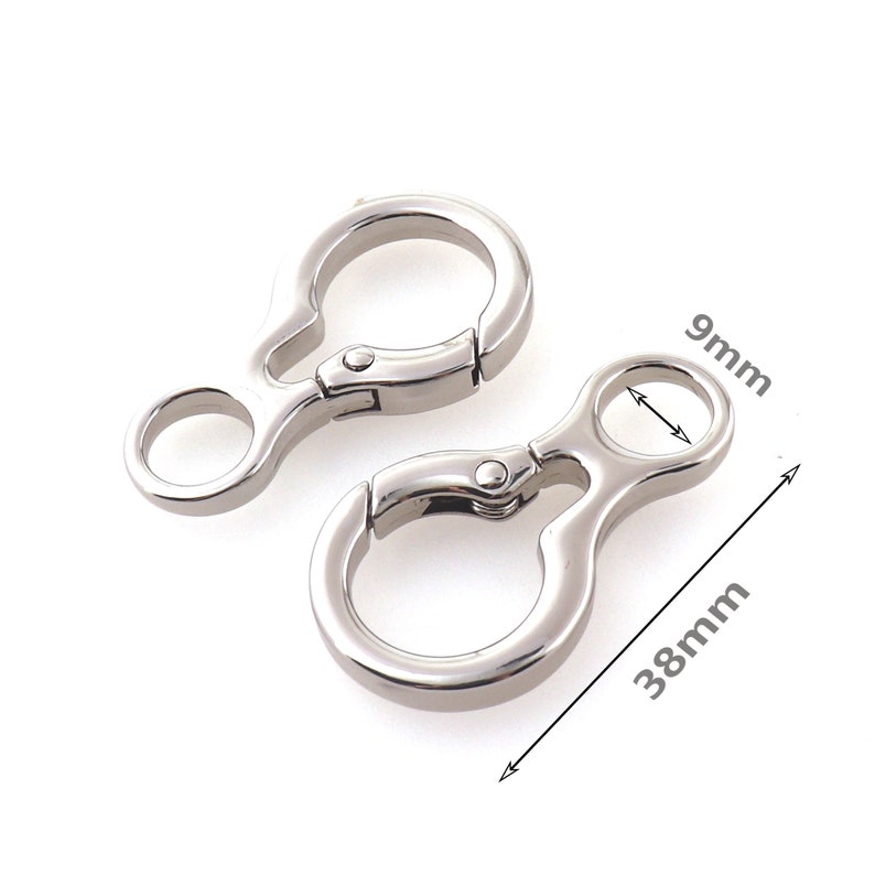 Silver Gold Metal Snap Hook Gourd Shape Carabiner Spring Snap - Etsy