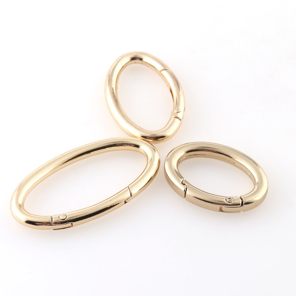 30-54mm Gold Oval Spring O Ring Round Spring Ring Gate Oval - Etsy