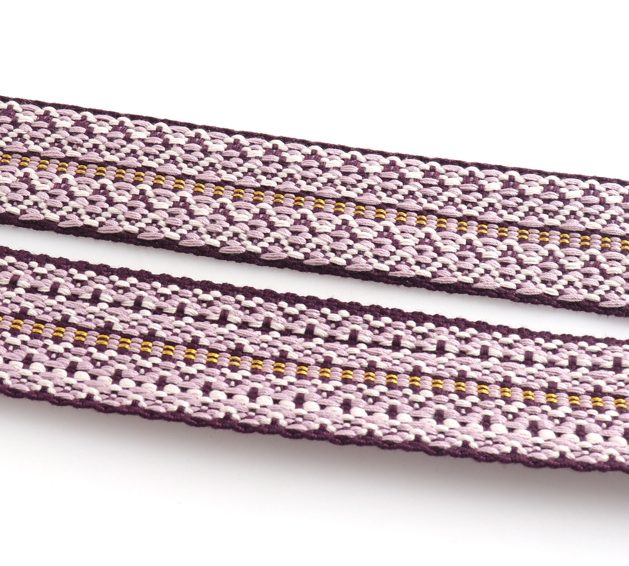 38mm Wide Purple Color Strap Webbing Handmade Diy Webbing Unique Design ...