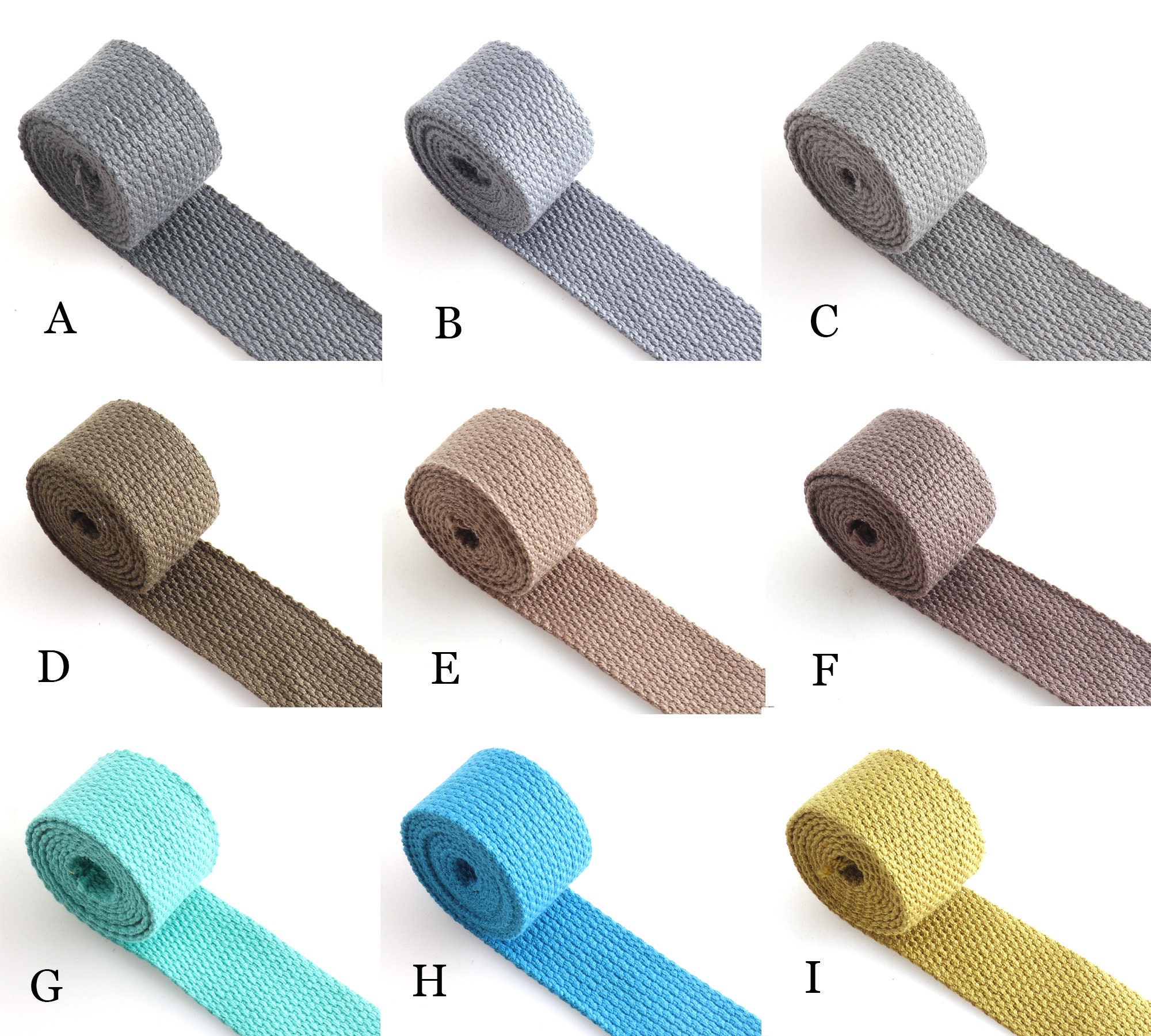 25mm Colorful Webbing Cotton Webbing Ribbon Belt Strap Key | Etsy