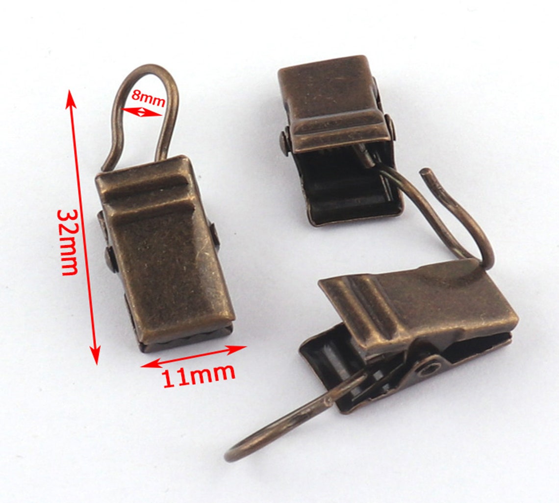 Antique Bronze Curtain Clip Hook Clasps Bulk Metal Hook Tapestry Holder ...